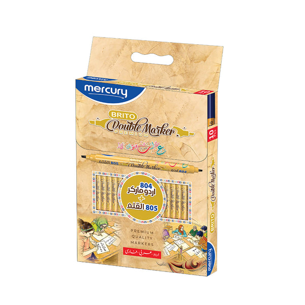 Brito Double Calligraphy Markers (10 pcs) – Mercury Stationery